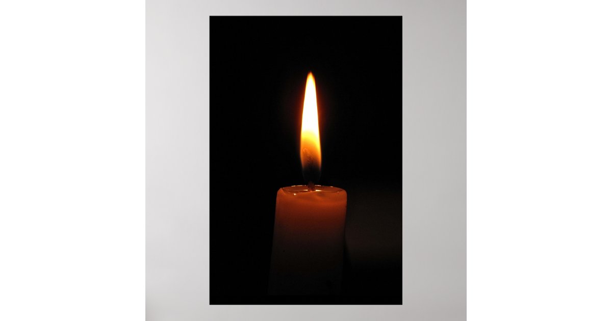 Candle Flame Poster | Zazzle