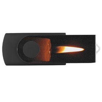Candle Flame Swivel USB 2.0 Flash Drive | Zazzle