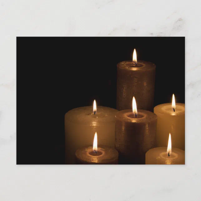 Candle Light Postcard | Zazzle