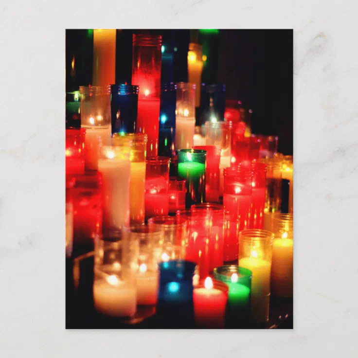 Candle light postcard | Zazzle