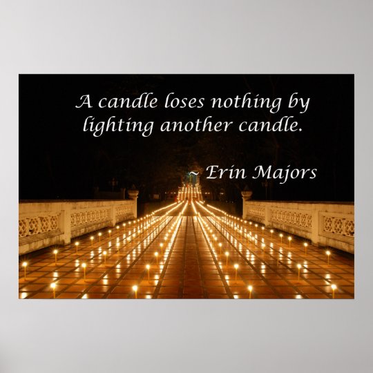 Candle lighting poster | Zazzle.com