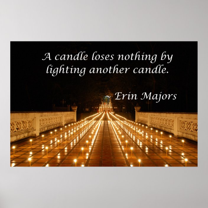 Candle lighting poster | Zazzle.com