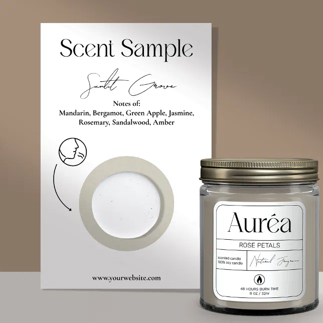 Candle Scent Sample Business Card | Zazzle