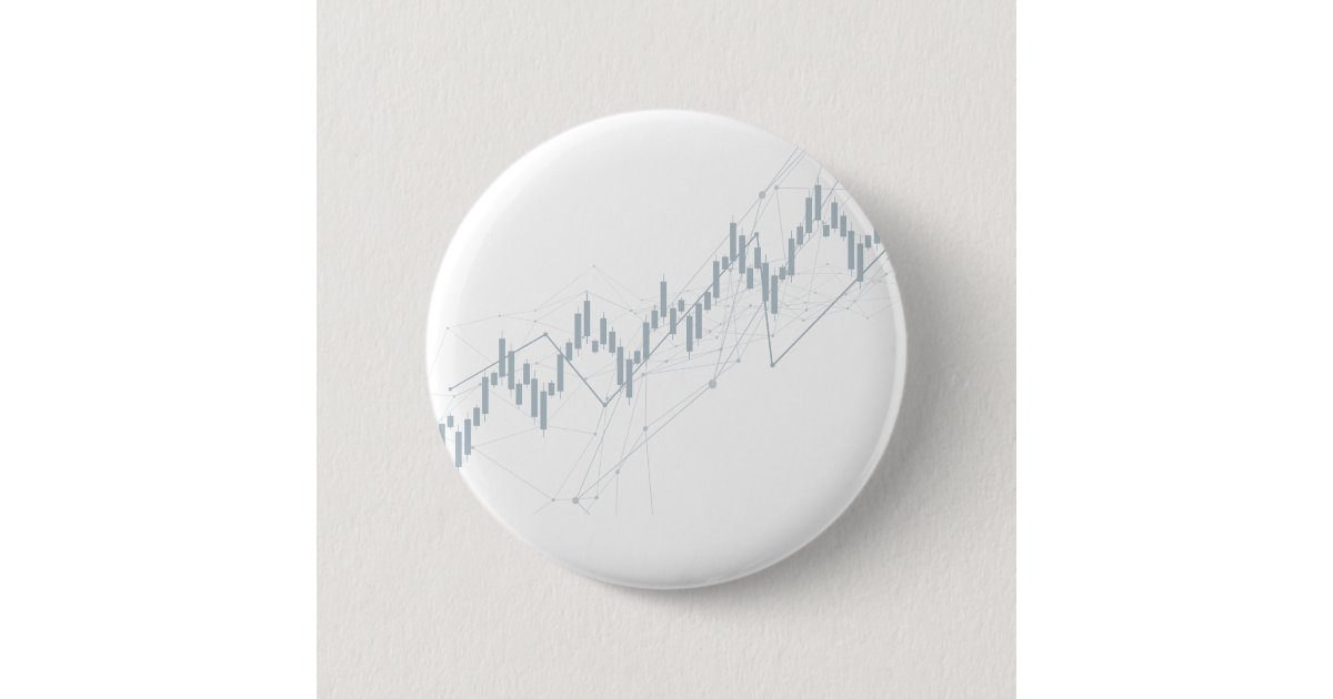 Candlestick chart button | Zazzle