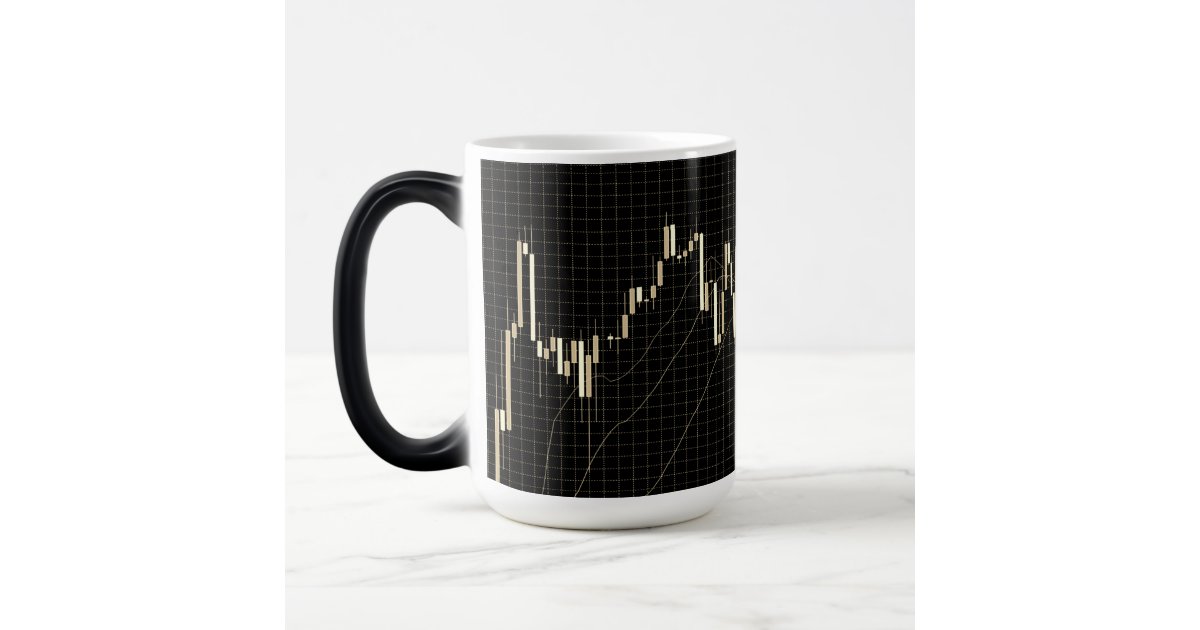 Candlestick Stock Market Financial Chart Color Morph Mug | Zazzle