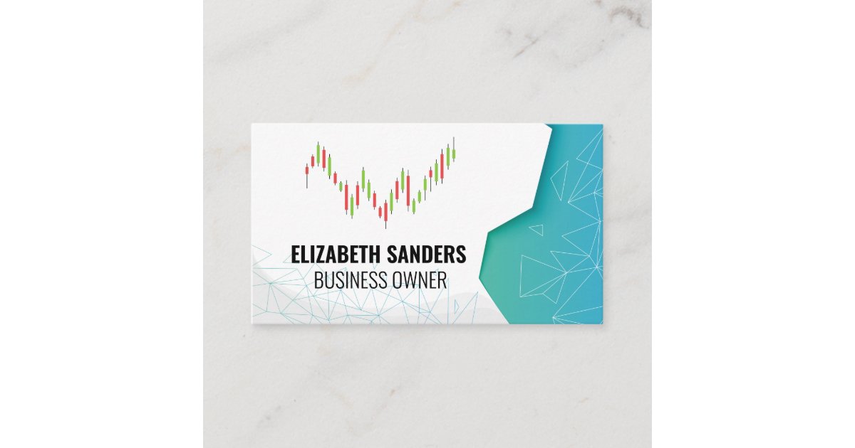 Candlesticks | Geometric Patterns Business Card | Zazzle