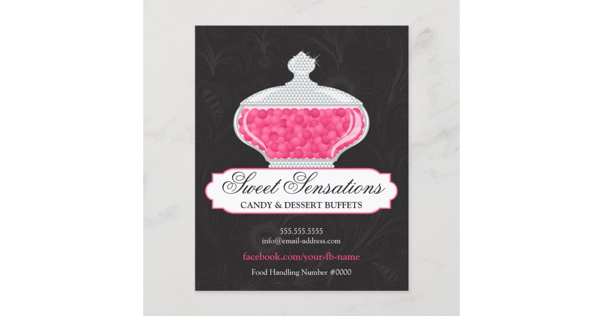 Candy and Dessert Buffet Business Flyer | Zazzle