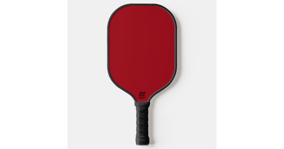 Candy Apple Red Autumn Fall Season Solid Color Pickleball Paddle | Zazzle
