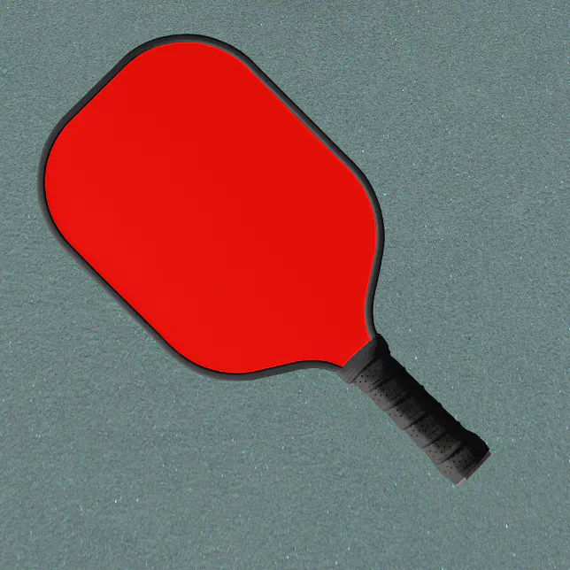 Candy Apple Red Solid Color Pickleball Paddle | Zazzle