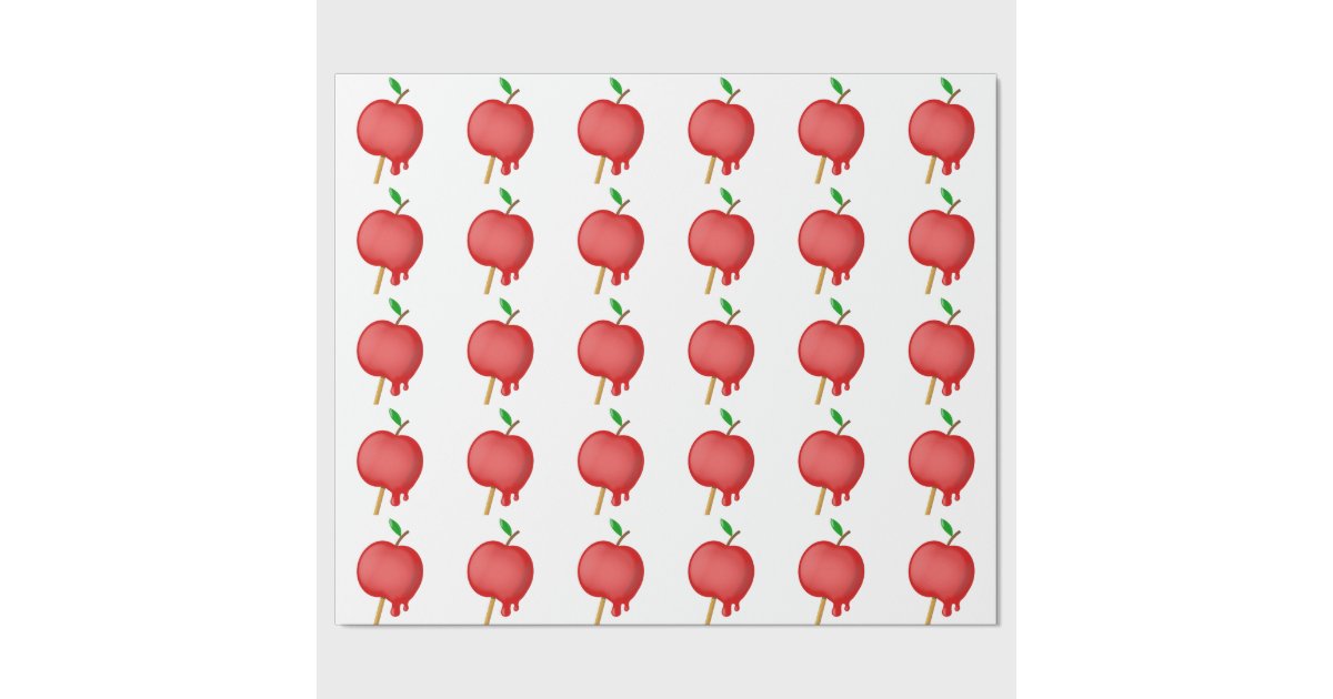 Candy Apple Wrapping Paper | Zazzle