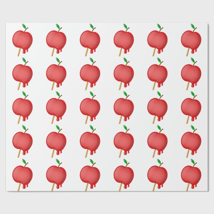 Candy Apple Wrapping Paper | Zazzle.com