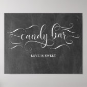 Candy Bar Wedding Day Sign | Zazzle