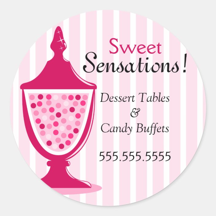 Candy Buffet and Dessert Tables Stickers | Zazzle.com