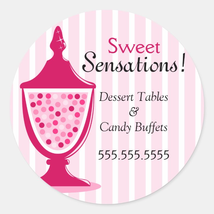 Candy Buffet and Dessert Tables Stickers | Zazzle