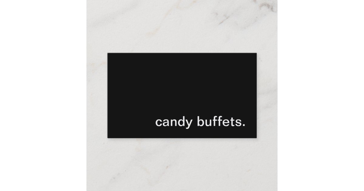 Candy Buffet Business Card | Zazzle
