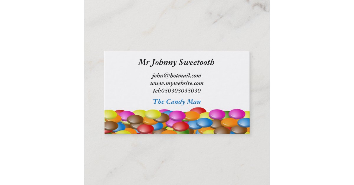 Candy Business Card | Zazzle