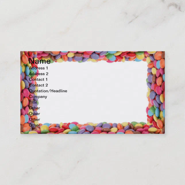 Candy Business Card | Zazzle