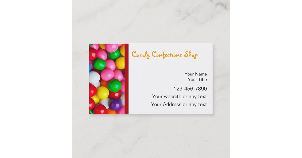 Candy Business Cards | Zazzle.com