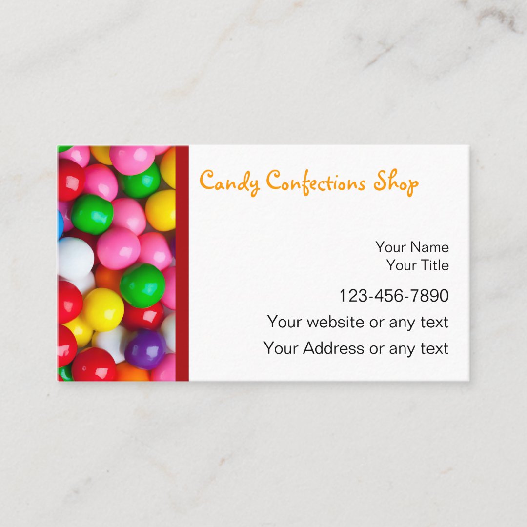 Candy Business Cards | Zazzle