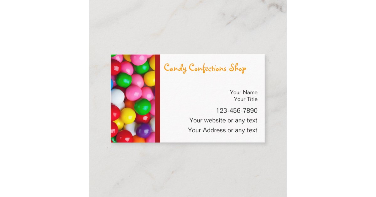 Candy Business Cards | Zazzle