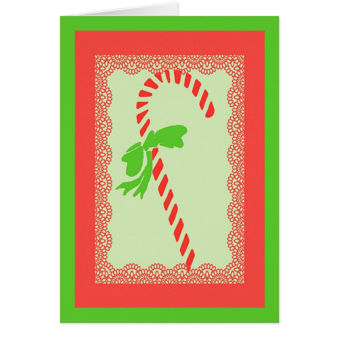 Candy Cane Christmas Card | Zazzle