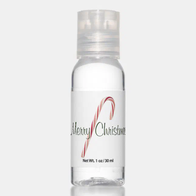 Candy Cane Christmas Stocking Stuffers Hand Sanitizer | Zazzle