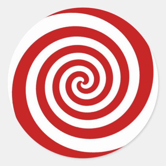Candy Cane Classic Round Sticker | Zazzle.com