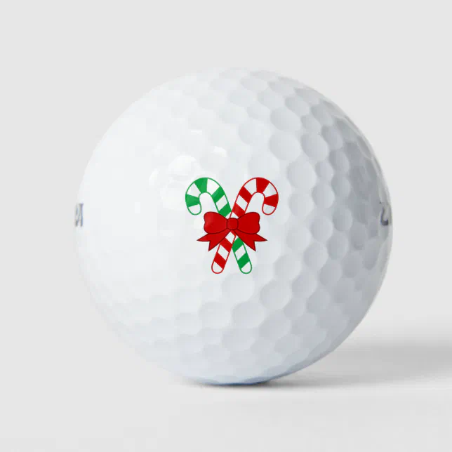 Candy Cane Golf Ball | Zazzle