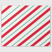 Candy Cane Holiday Wrapping Paper | Zazzle