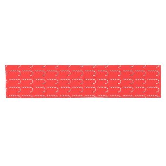 Candy Cane Pattern Table Runner | Zazzle