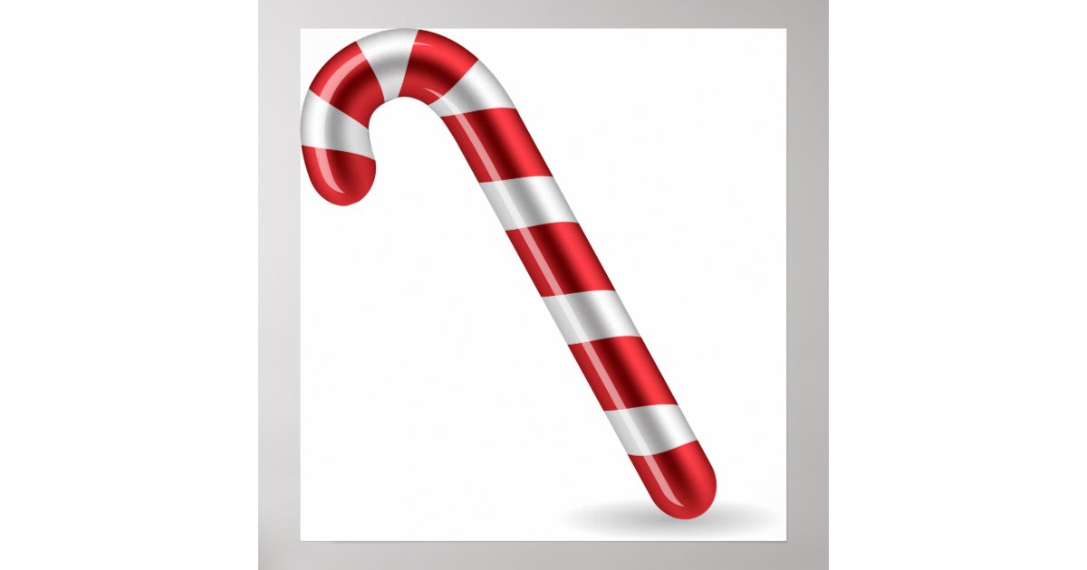 Candy Cane Poster | Zazzle