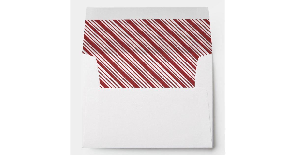 Candy Cane Stripe Envelope | Zazzle