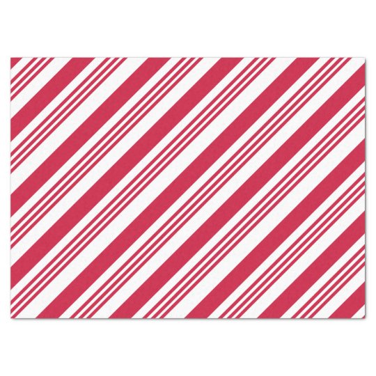 Candy Cane Stripe Holiday Tissue Paper | Zazzle.com
