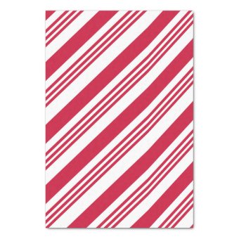 Candy Cane Stripe Holiday Tissue Paper | Zazzle