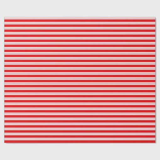 Candy Cane Striped Christmas Wrapping Paper | Zazzle