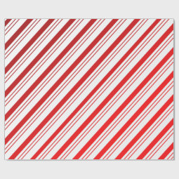 Candy Cane Stripes Wrapping Paper | Zazzle