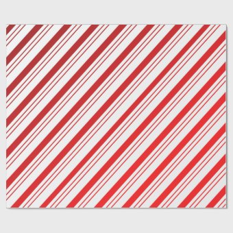 Candy Cane Stripes Wrapping Paper | Zazzle