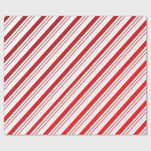 Candy Cane Stripes Wrapping Paper | Zazzle