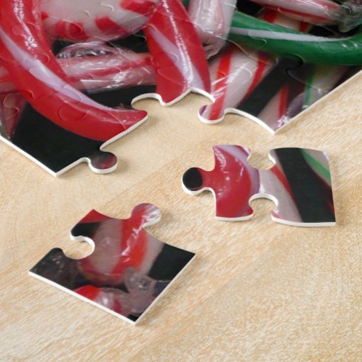 Candy Canes and Peppermints Christmas Holiday Jigsaw Puzzle | Zazzle