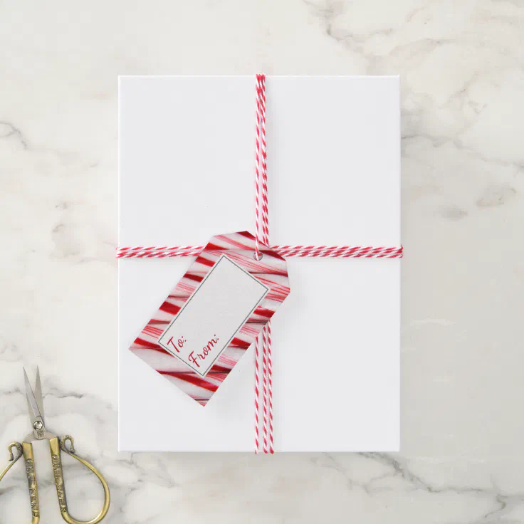 Candy Canes Gift Tags | Zazzle