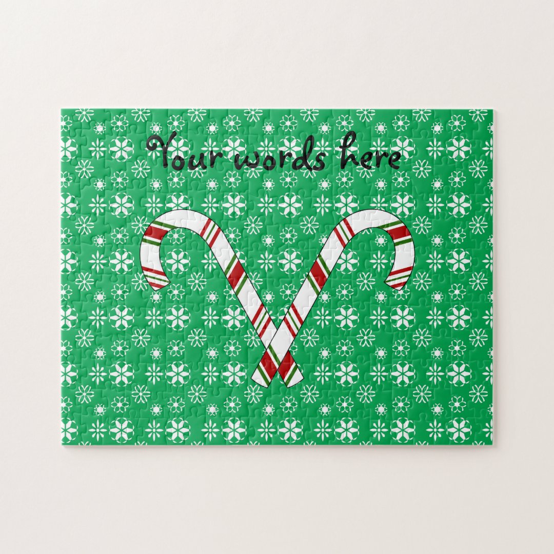 Candy canes jigsaw puzzle | Zazzle