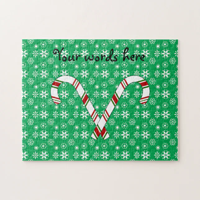 Candy canes jigsaw puzzle | Zazzle