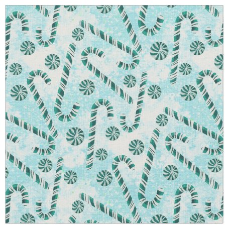 Peppermint Candy Fabric | Zazzle