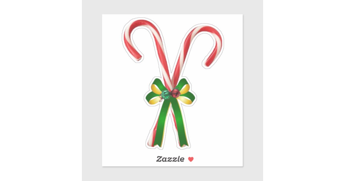 Candy Canes Sticker | Zazzle