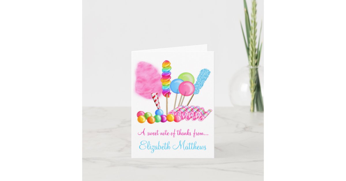 Candy Circus Note Cards | Zazzle