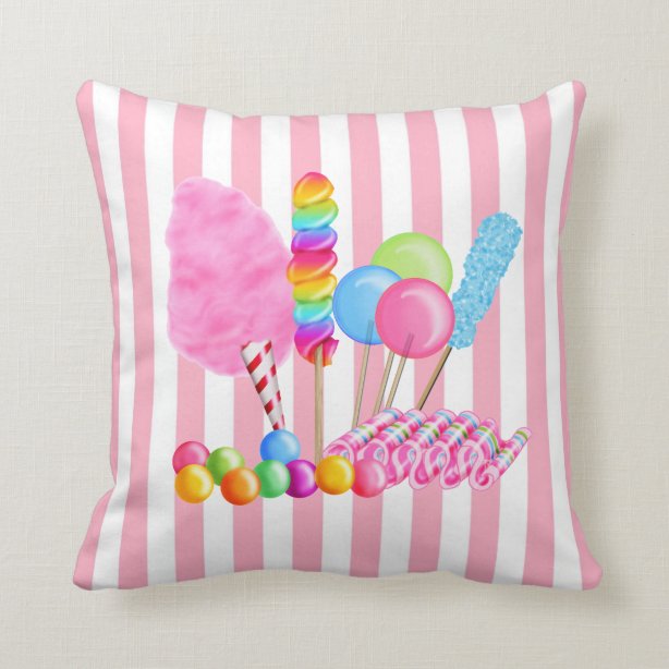 Candy Decorative & Throw Pillows | Zazzle