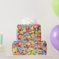 Candy Confetti Sprinkles Pastel Rainbow Party Wrapping Paper | Zazzle