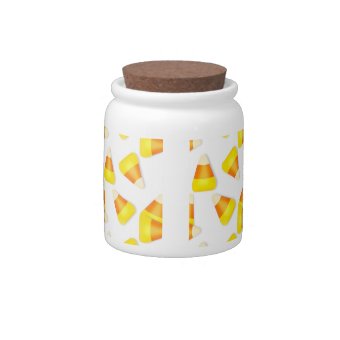 Candy Corn ceramic Candy jar | Zazzle