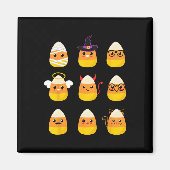 Candy Corn Costume Characters - Cute Halloween Kid Magnet | Zazzle