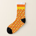 Candy Corn Halloween All-Over-Print Socks | Zazzle